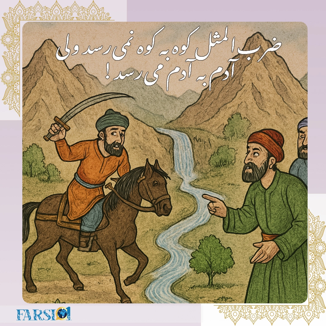 ضرب المثل کوه به کوه نمیرسد ولی آدم به آدم می رسد و حکایت شکل گیری آن ...